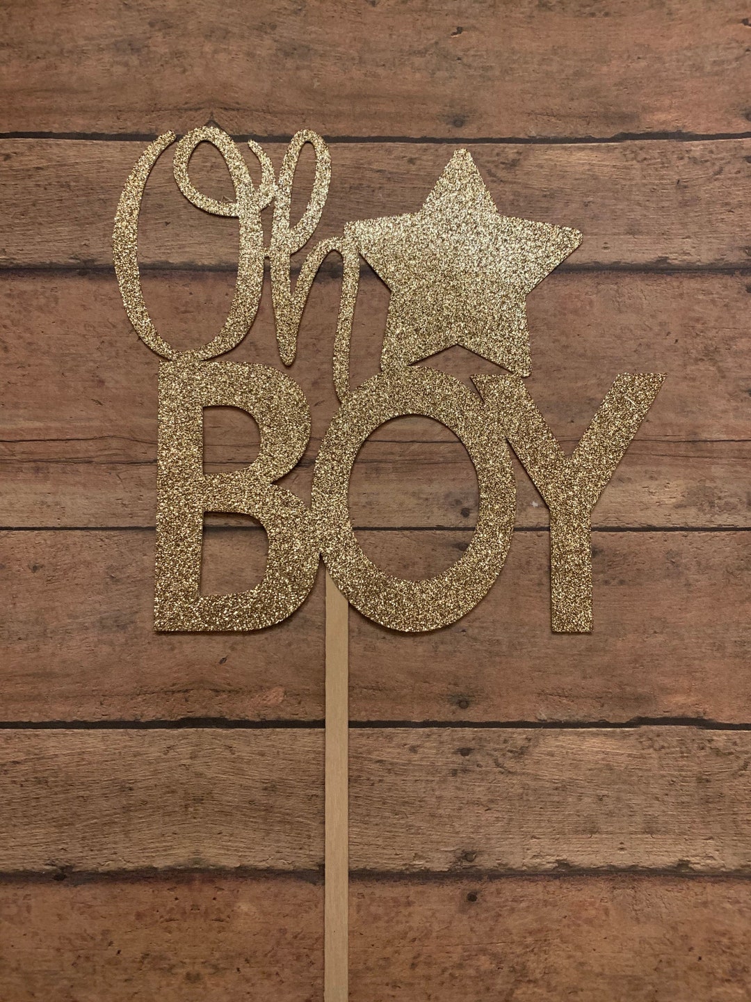 Oh Boy Cake Topper - Etsy