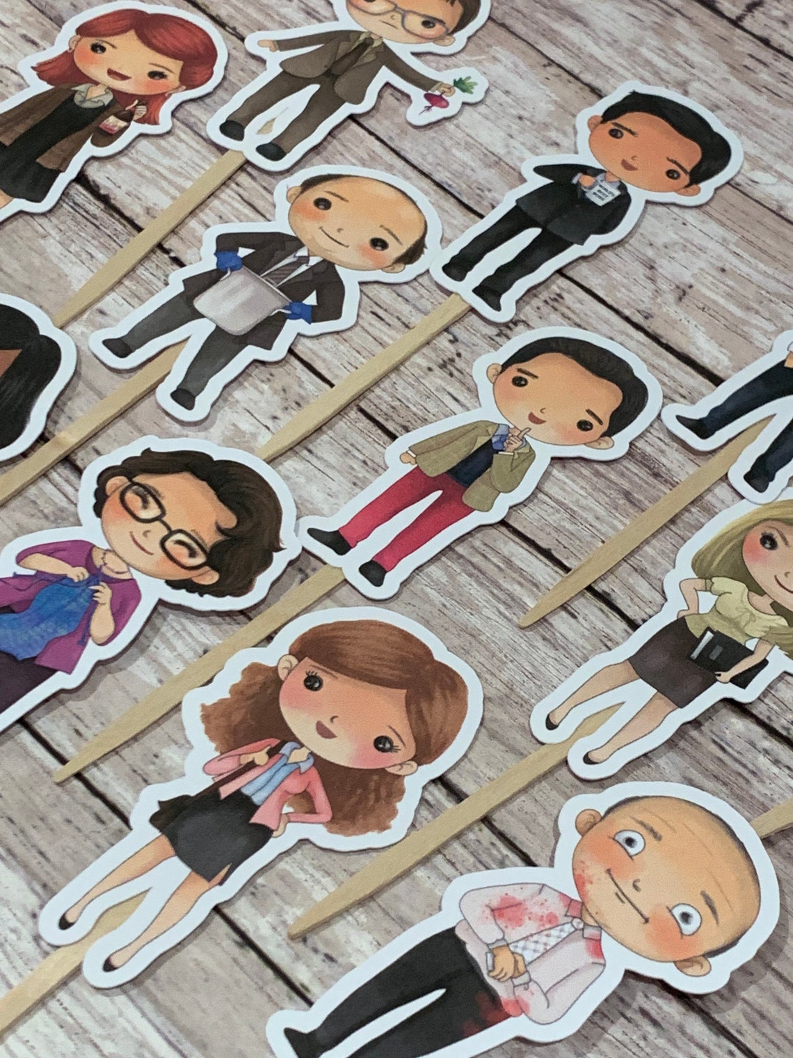 The Office Cupcake Toppers - Etsy