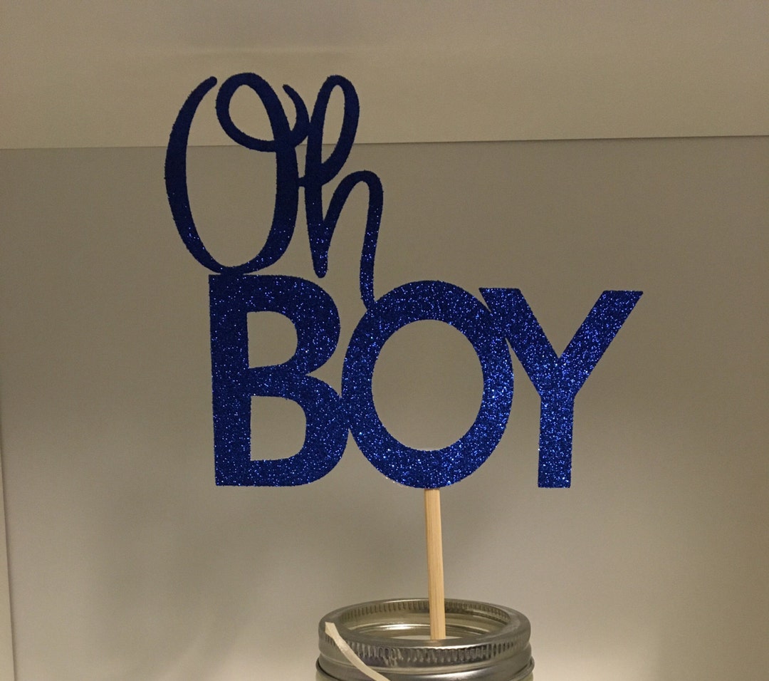 Oh Boy Cake Topper - Etsy