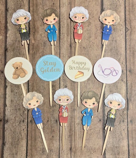 The Golden Girls Cupcake Toppers - Etsy