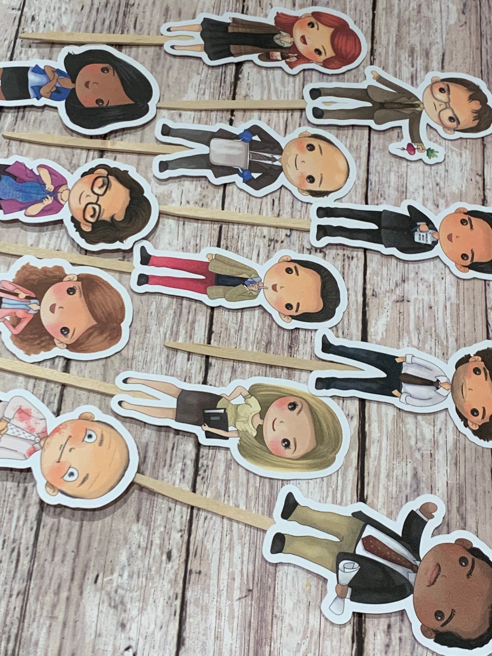 The Office Cupcake Toppers - Etsy
