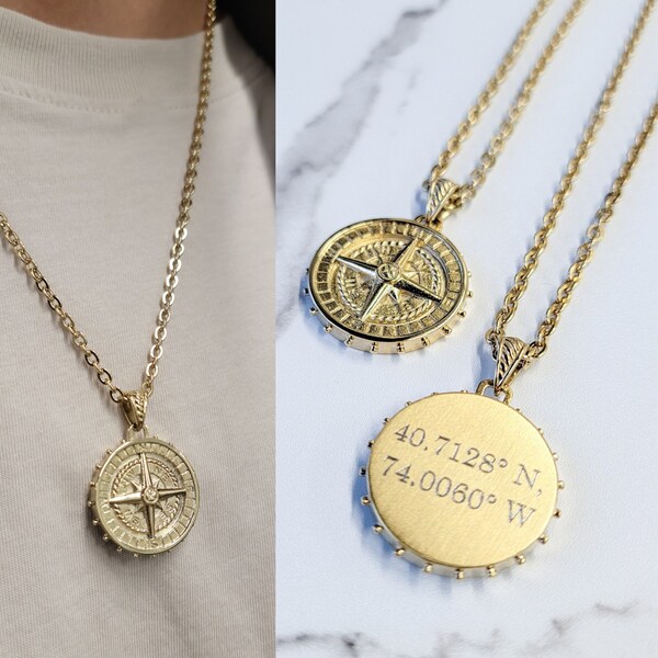 Compass Pendant - Etsy
