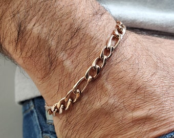 Rose Gold Men Bracelet - Etsy