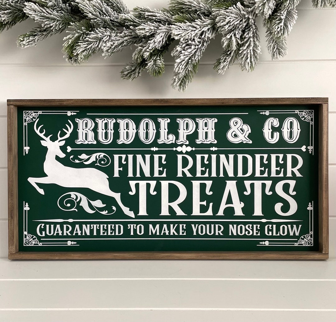 Christmas Sign Rudolf & Co - Etsy