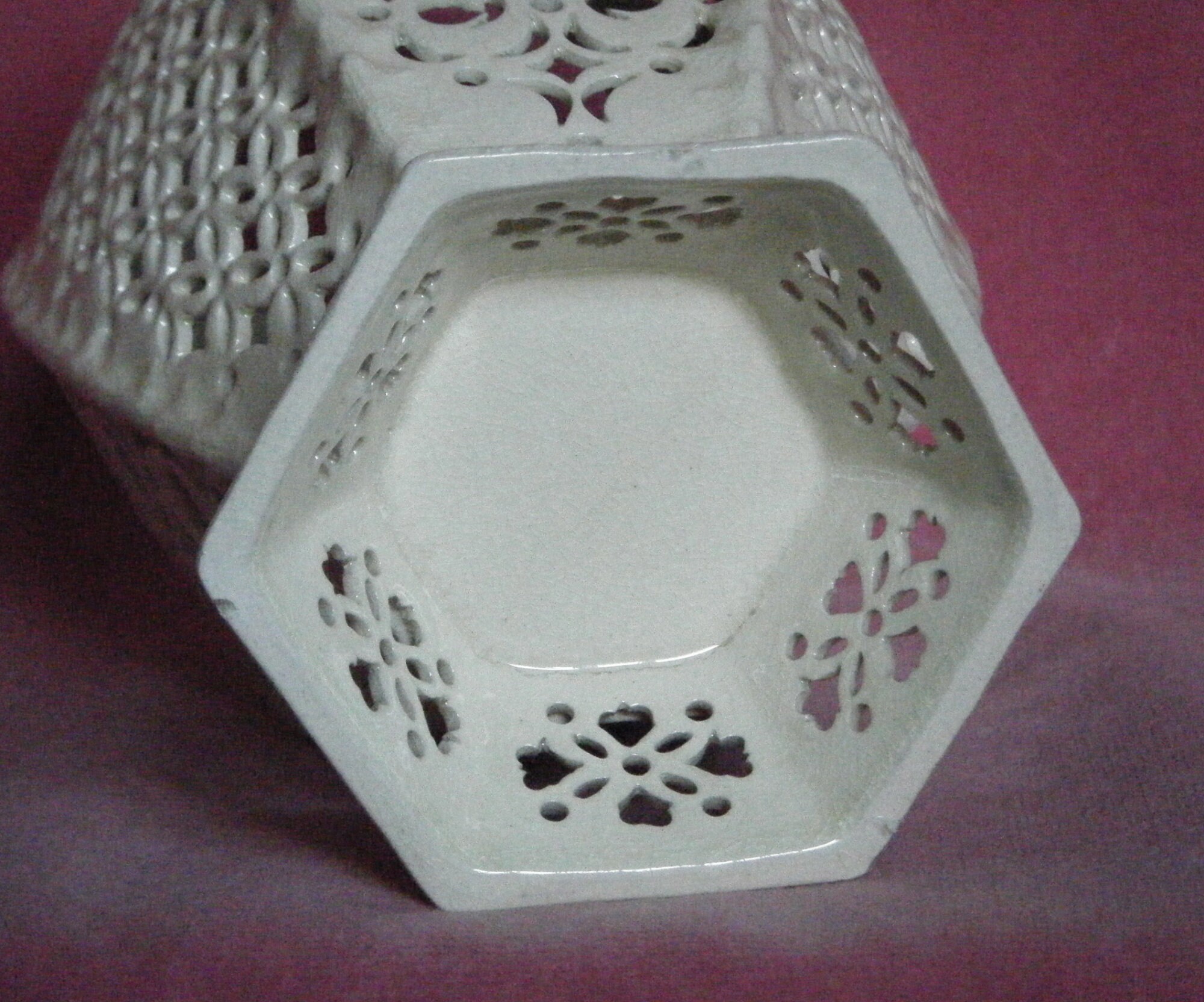 Leeds Pottery Reticulated Pierced 10 Inch Creamware Vase and | Etsy