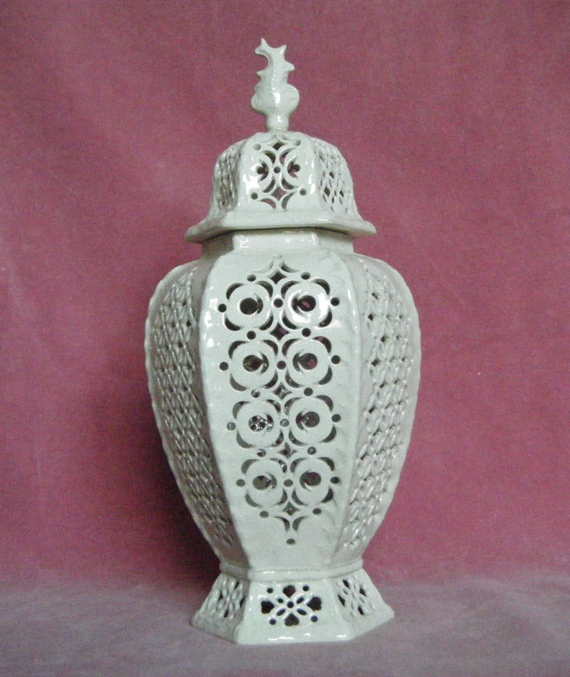 Leeds Pottery Reticulated Pierced 10 Inch Creamware Vase and | Etsy