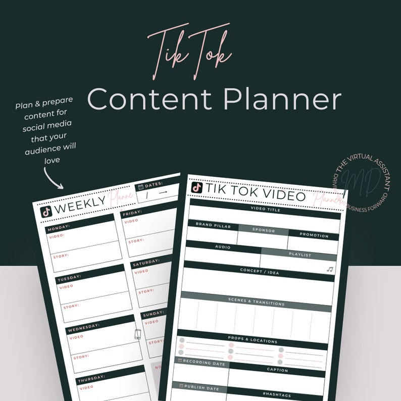 The Ultimate Social Media Content Planning Bundle Workbook For Social