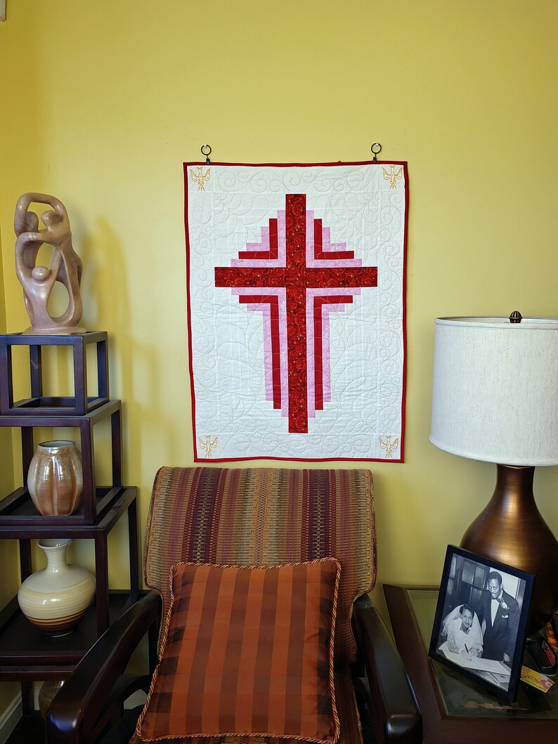Christian Cross quilt handmade prayer quilt ordination gift | Etsy