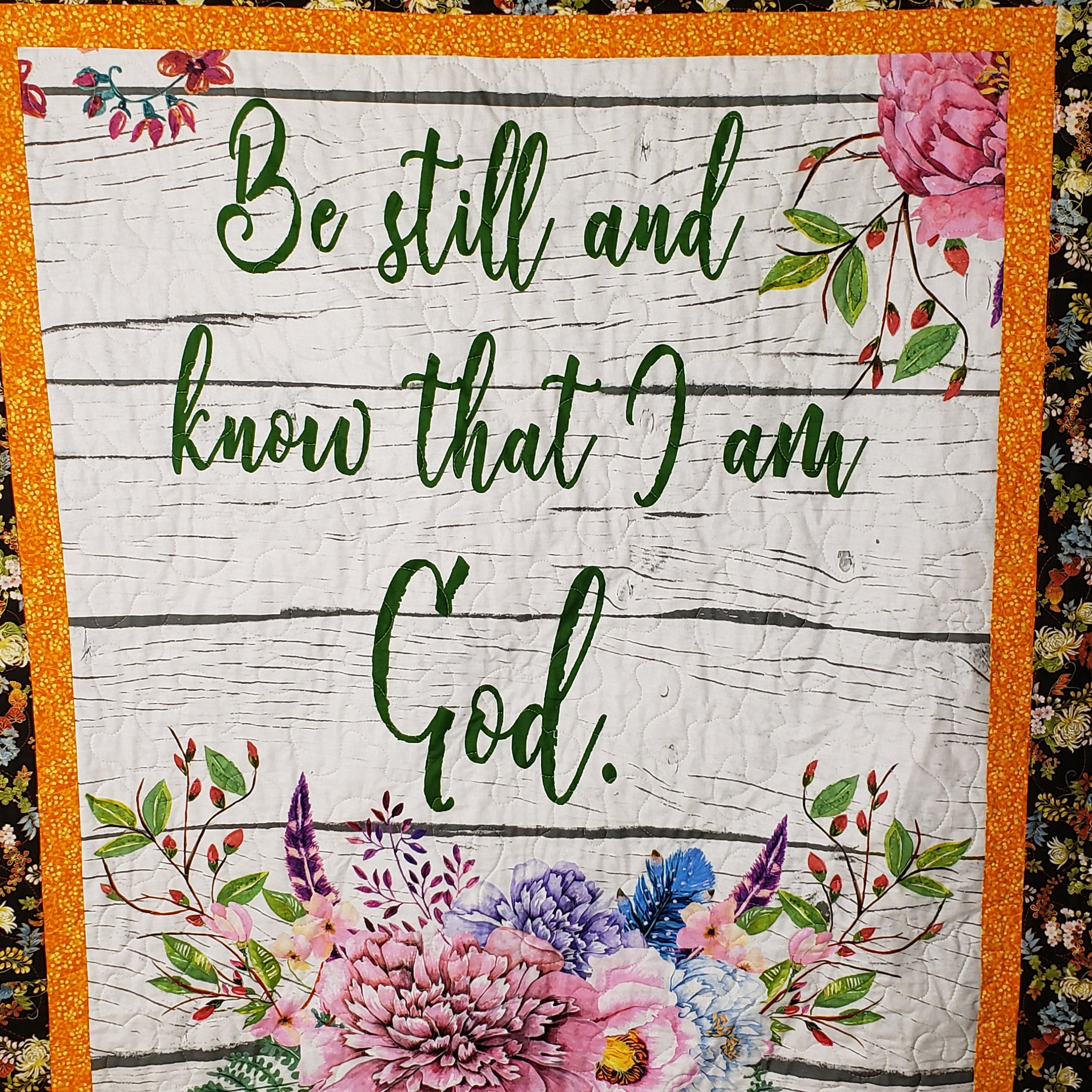 Be Still Prayer Quilt Bible Verse Quilt Handmade Prayer | Etsy