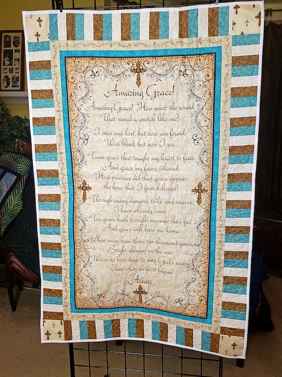 Amazing Grace Quilt Handmade Prayer Quilt Ordination Gift - Etsy