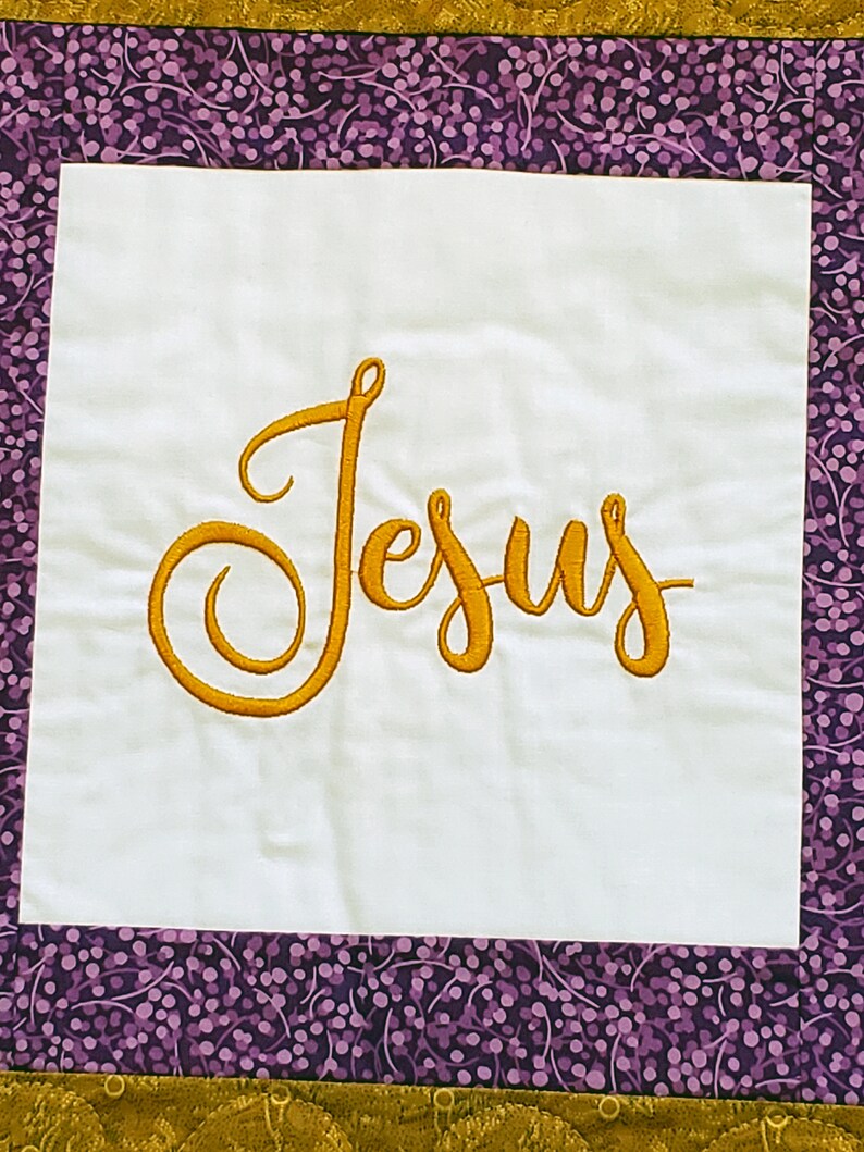 Jesus Christ Quilt Handmade Prayer Quilt Church Decor - Etsy