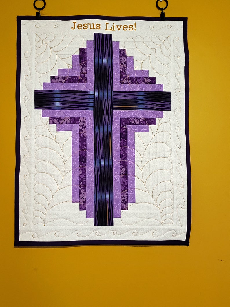 Christian Cross Quilt Handmade Prayer Quilt Cross Church - Etsy