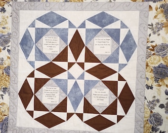 Handmade Prayer Quilt, Scripture Quilt, Christian Gift, Church Banner ...
