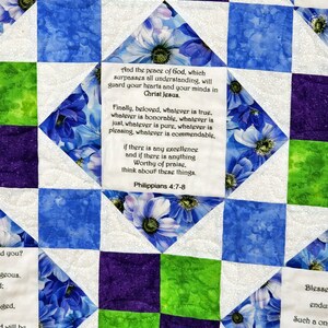 Handmade Prayer Quilt, Scripture Quilt, Christian Gift, Church Banner ...
