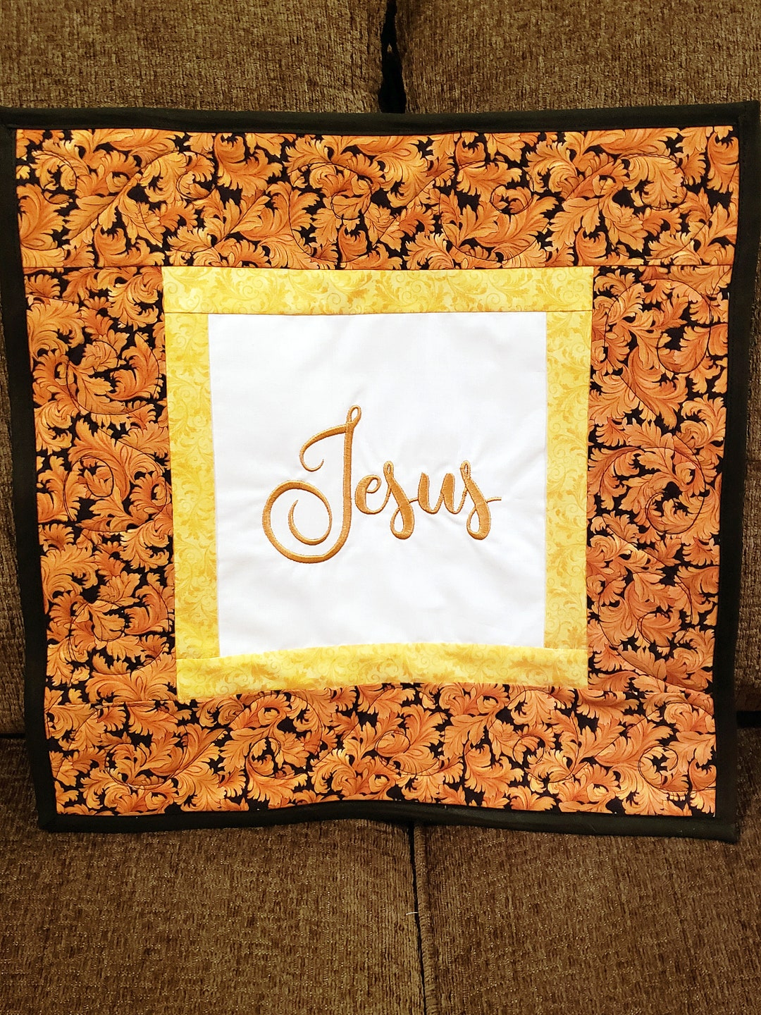 Jesus Christ Quilt, Handmade Prayer Quilt, Church Decor, Nursing Home ...