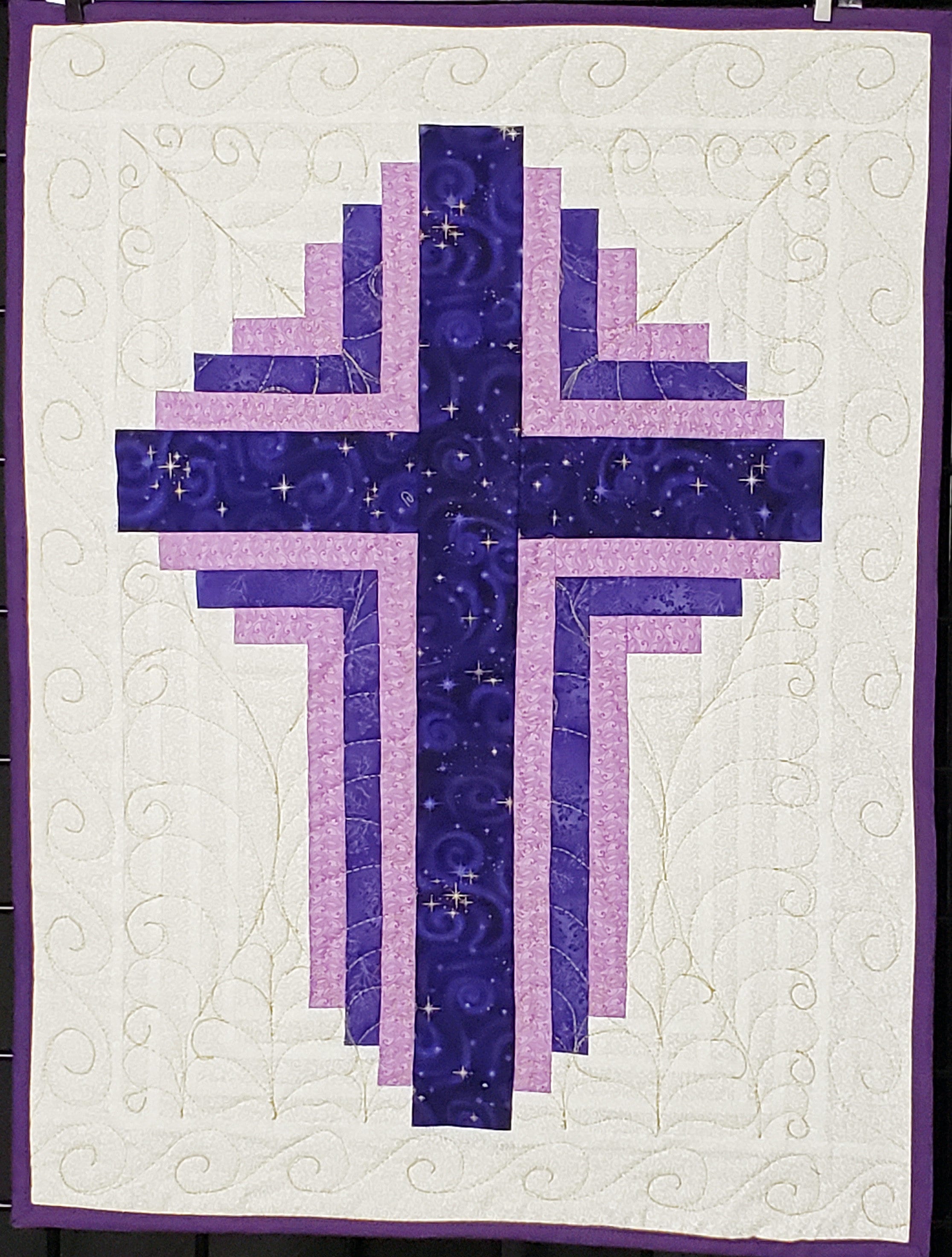 Log Cabin Cross Quilt Kit: Christian Quilting Pattern SIZE 18X24 - Etsy