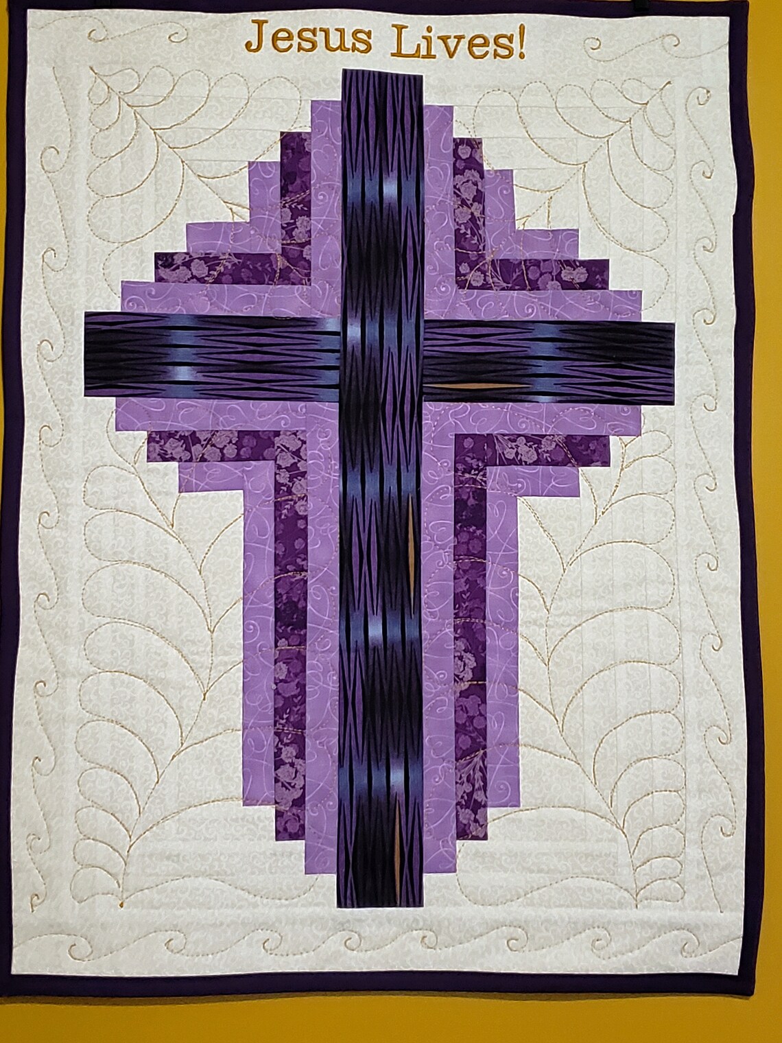 Christian Cross Quilt Handmade Prayer Quilt Cross Church - Etsy
