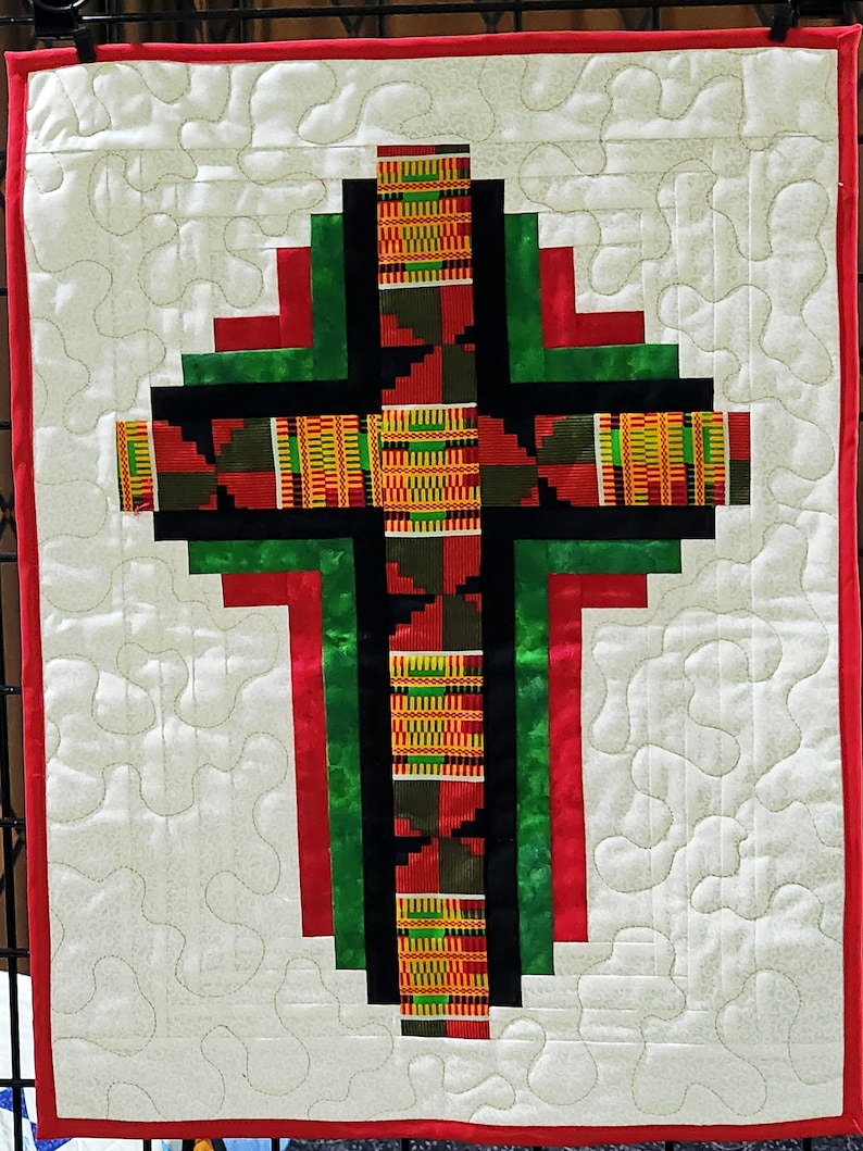 Log Cabin Cross Quilt Kit: Christian Quilting Pattern SIZE 18X24 - Etsy