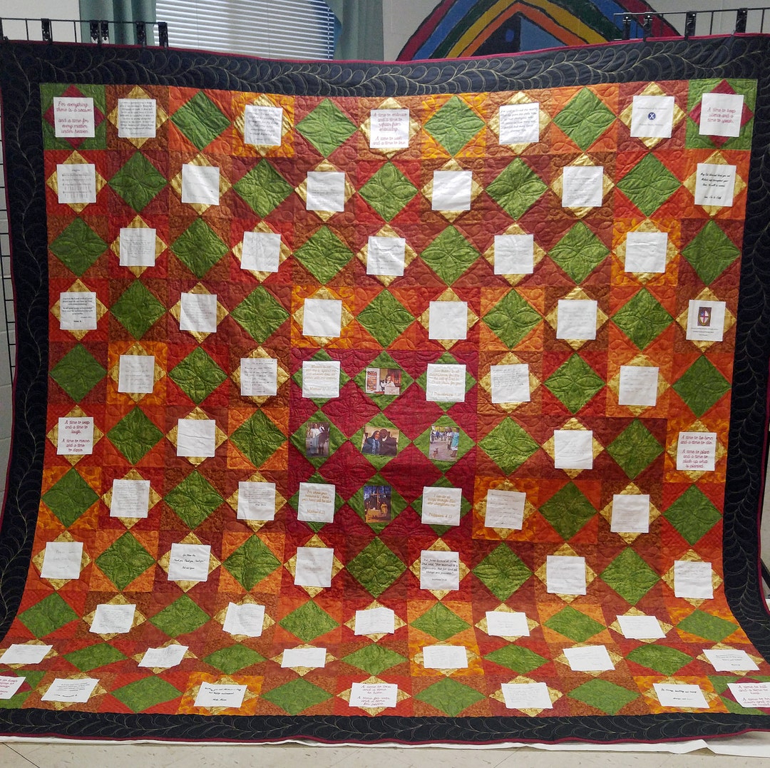 Wedding Memorial, Retirement Quilt, Handmade Prayer Quilt, Quilt From ...