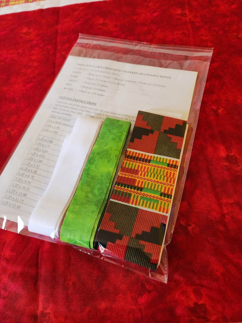 Log Cabin Cross Quilt Kit: Christian Quilting Pattern SIZE 18X24 - Etsy