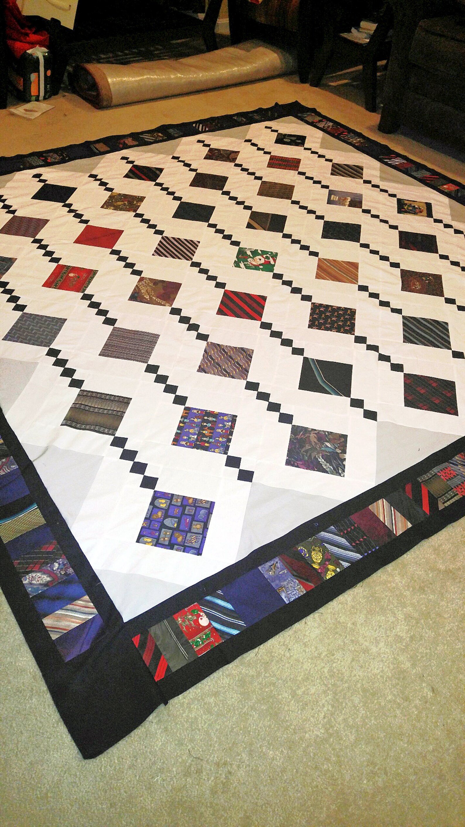 Necktie Custom Memorial Quilt Bereavement Quilt Grieving - Etsy