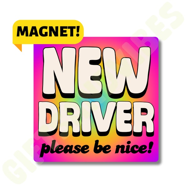 New Driver Decal Cute - Etsy