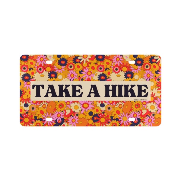 Hiker License Plate - Etsy