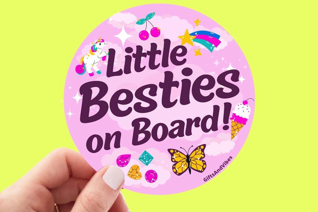 Little Besties on Board! - Car Decal Sticker - Etsy