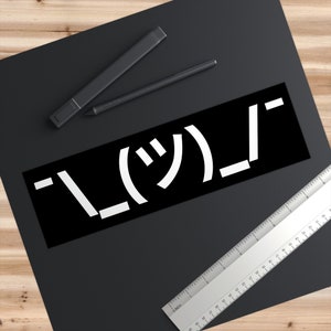 Shrug Emoji Funny Meme Humor Bumper Sticker Car Vehicle Decal - Etsy