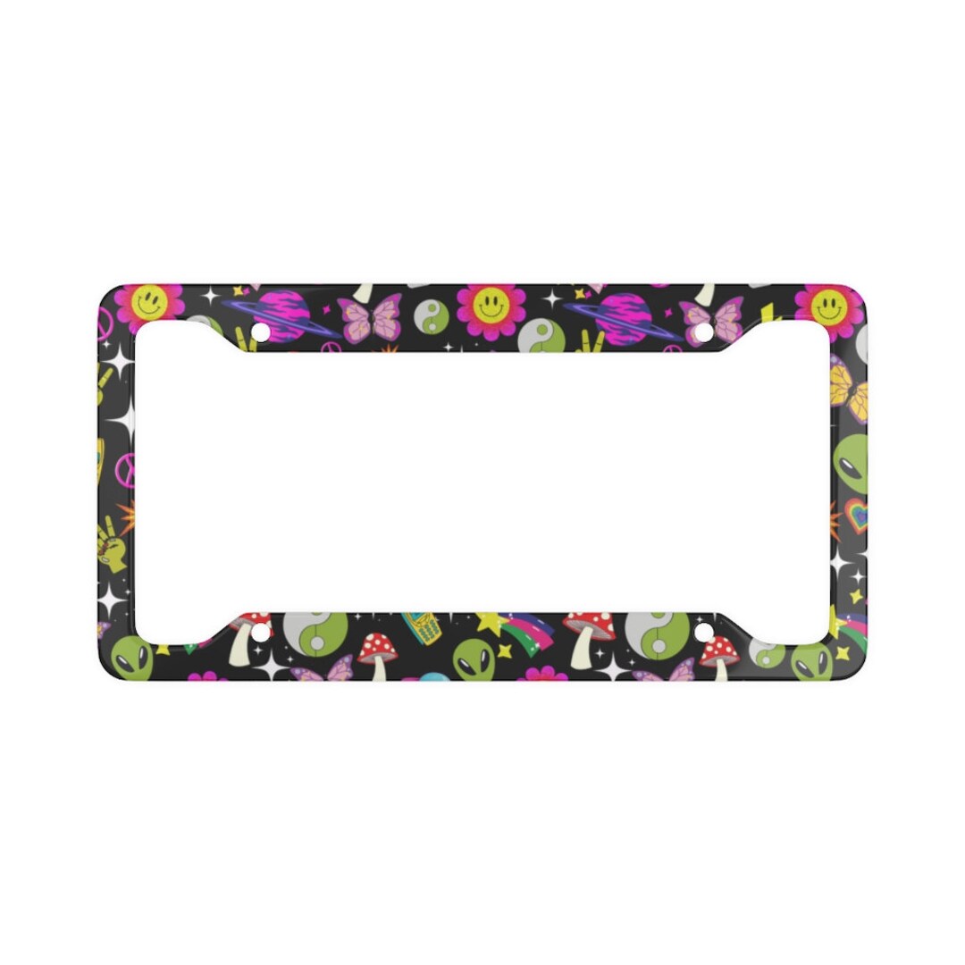Y2K 90's Sticker Inspired Cute Girly License Plate Frame - Etsy