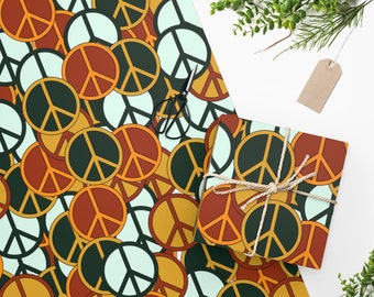 Peace Sign Wrapping Paper - Etsy