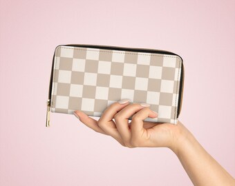 Checkered Wallet - Etsy