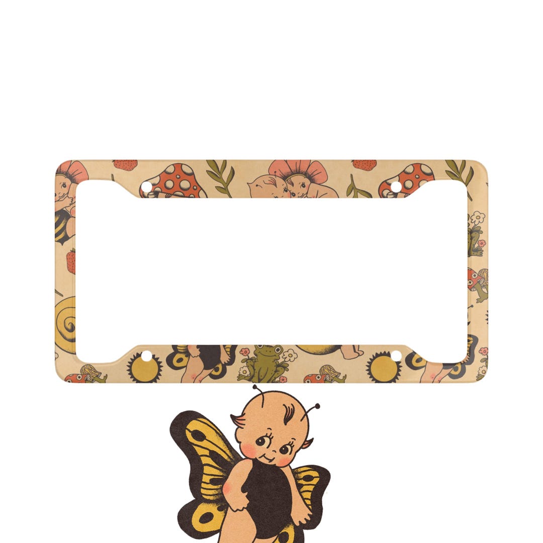 Kewpie Angel Cherub License Plate Frame Car Decor Accessories - 1 Frame ...