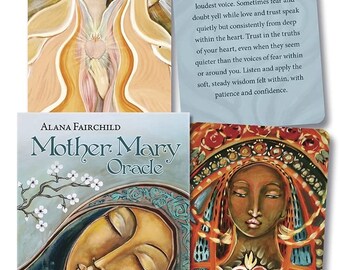 Mother Mary Oracle Cards & Guidebook Set Tarot Card Deck Book Kit ...