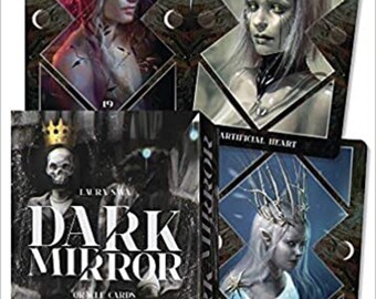 Dark Mirror Oracle Deck Cards Set Fantasy Art Tarot Card & Book ...