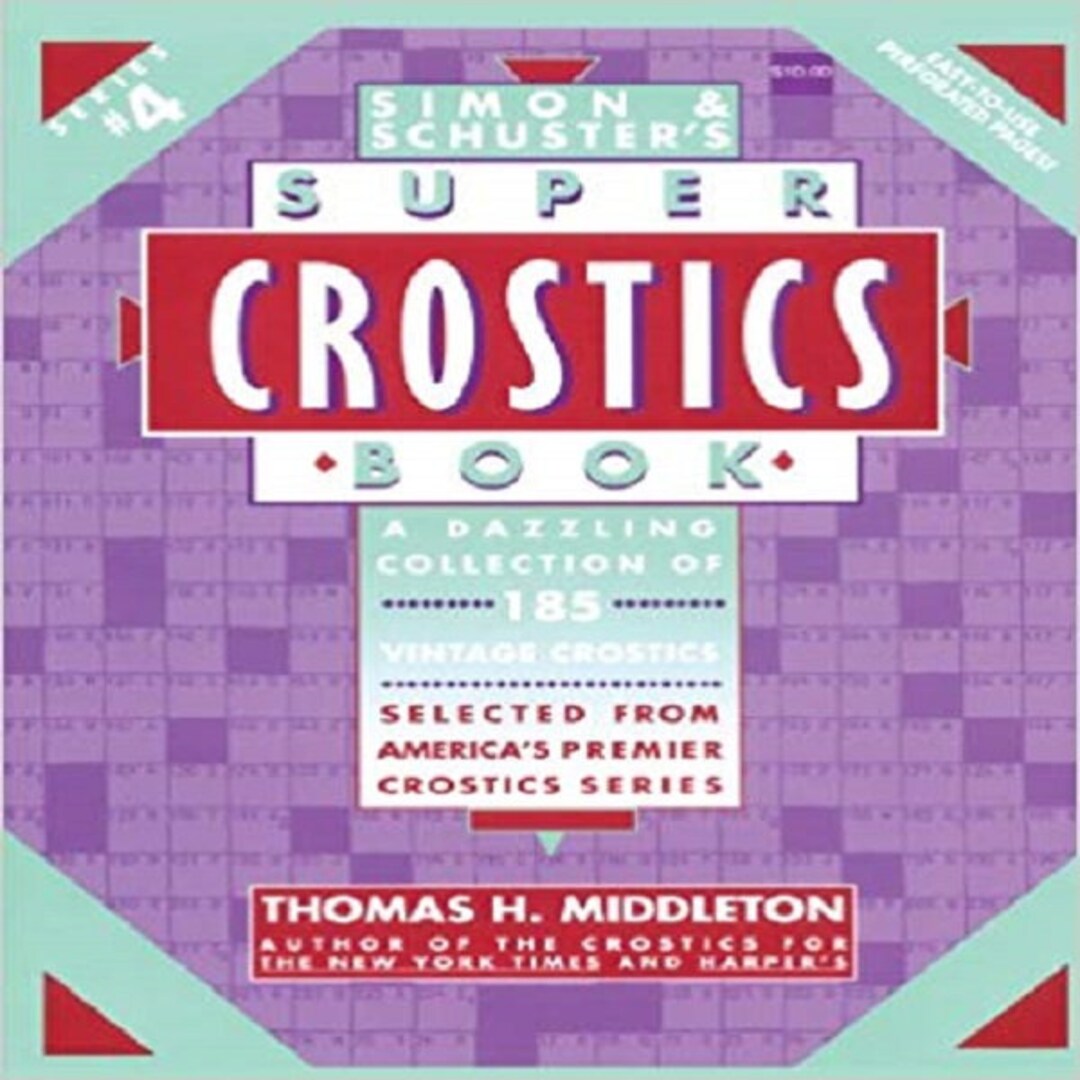 Simon & Schuster's Super Crostics Book Serie No. 4 - Etsy España