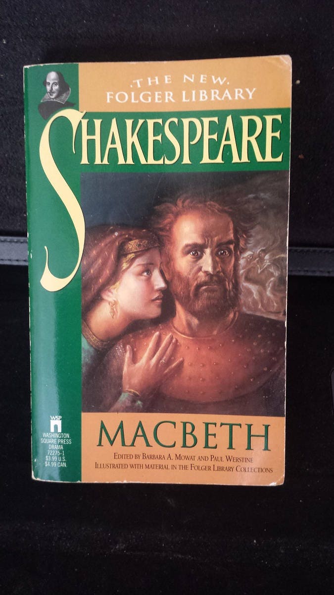 Macbeth Book Folger