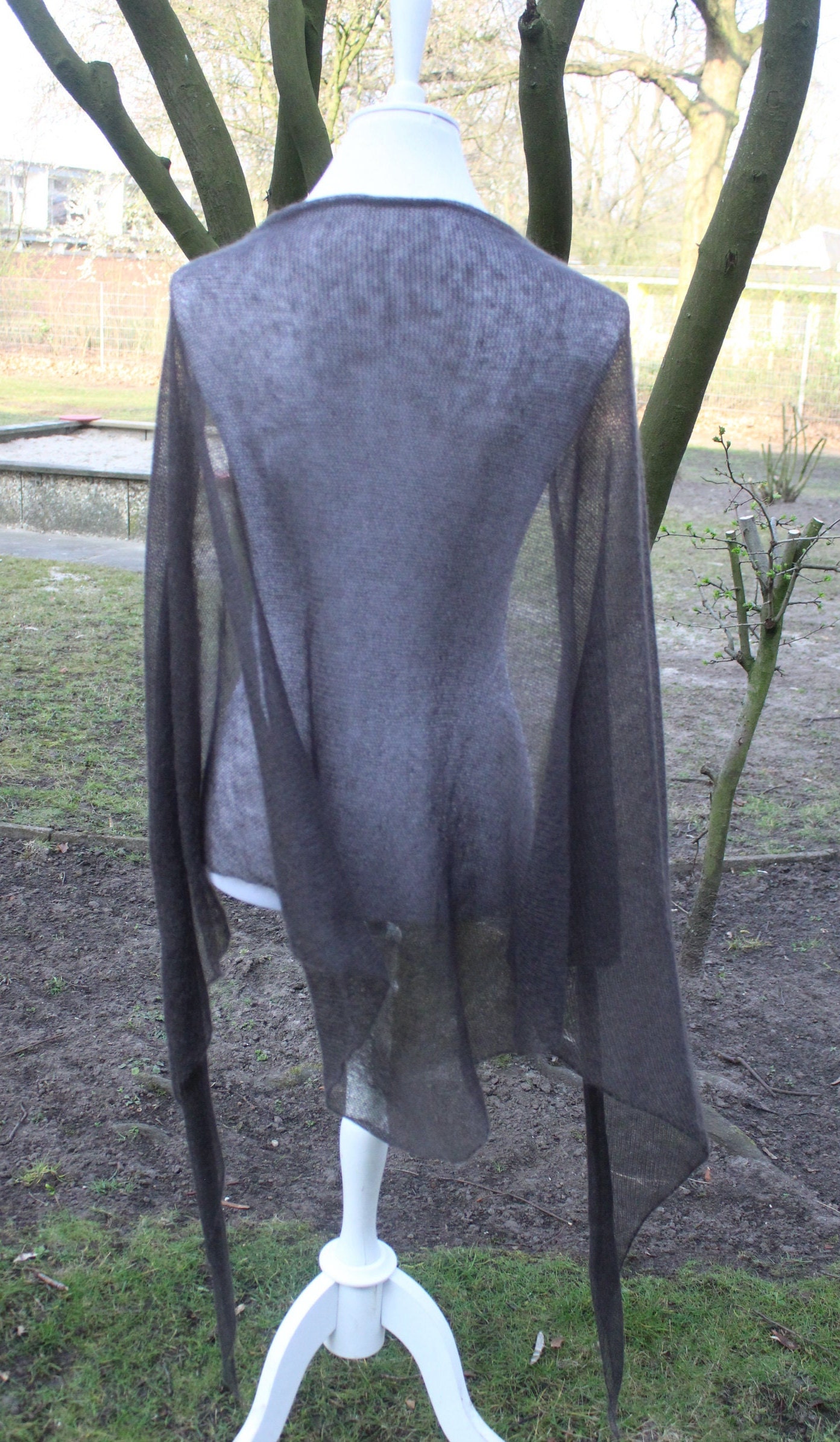 XXL Triangular Shawl Kid Mohair Masura Gift Bridal Stole - Etsy
