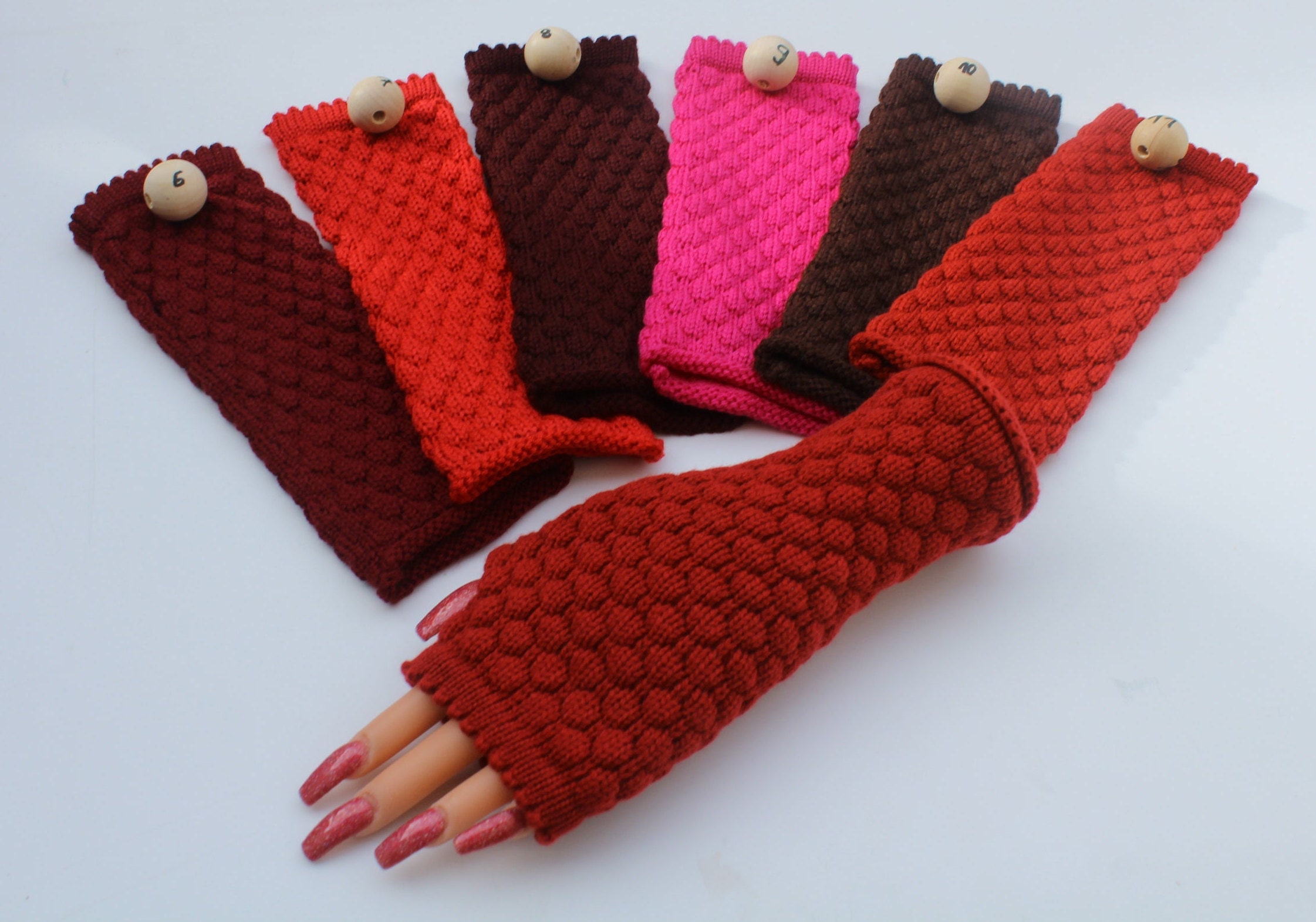 Pulswärmer Merino 30Farbe Armstulpen Wollstulpe Unisex Stulpe Armwärmer ...