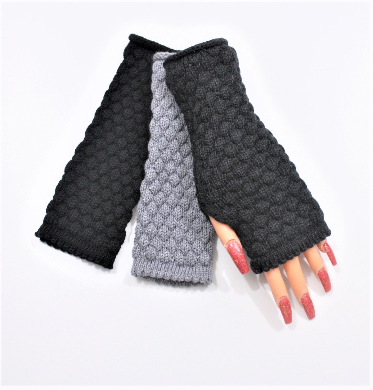 Pulswärmer Merino 30Farbe Armstulpen Wollstulpe Unisex Stulpe Armwärmer ...