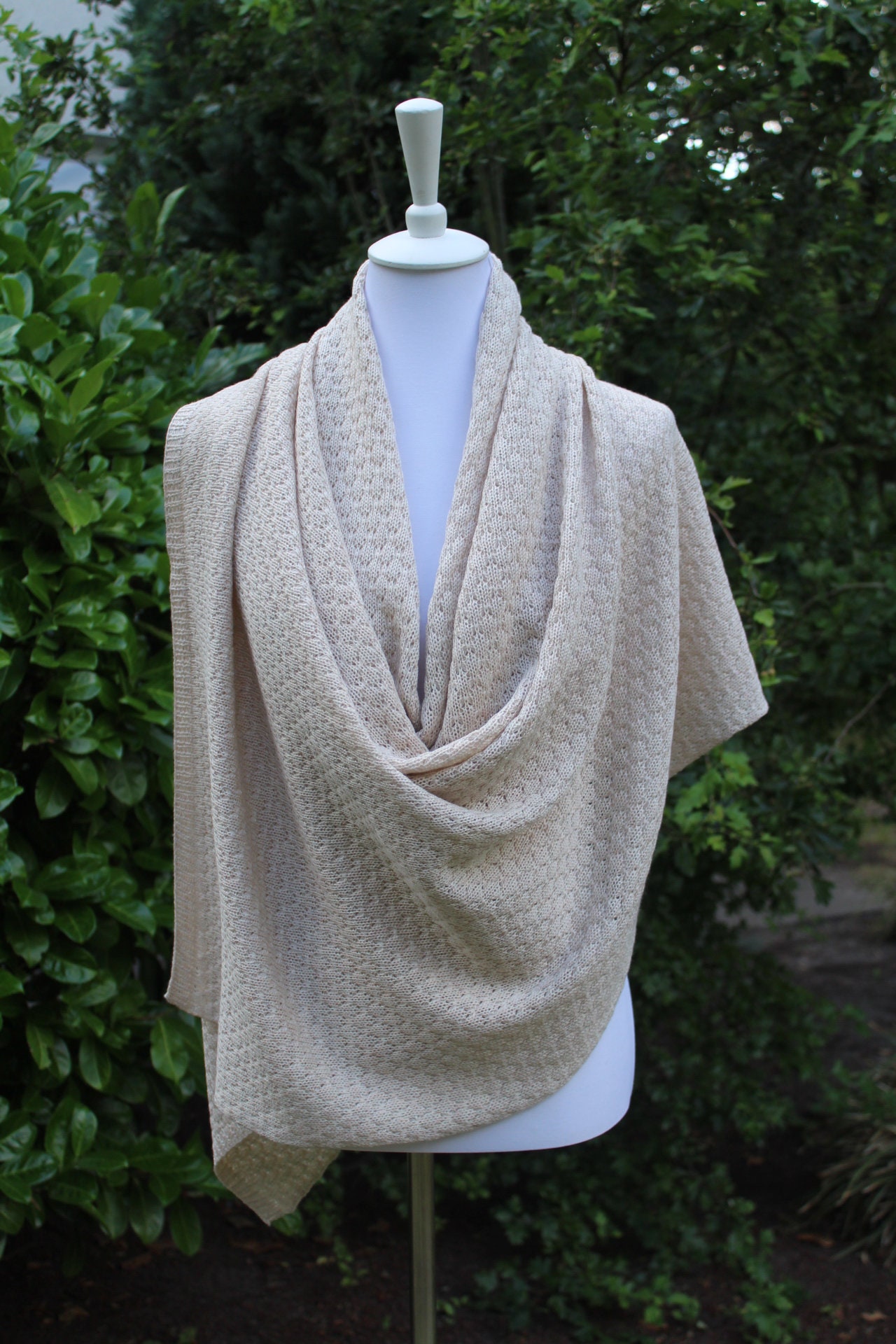 XXL merino bufanda crema beige 9 color boda robó bufanda de - Etsy España