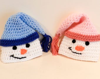 Snowman Stocking Hat - Etsy