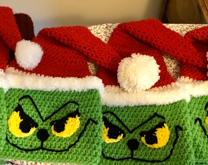 Grinch Style Christmas Hat - Etsy