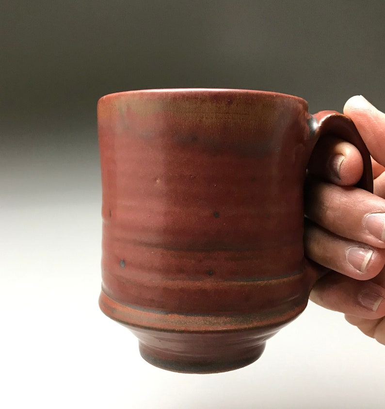 Handmade Ceramic Mug Pottery Coffee Cup Red - Etsy