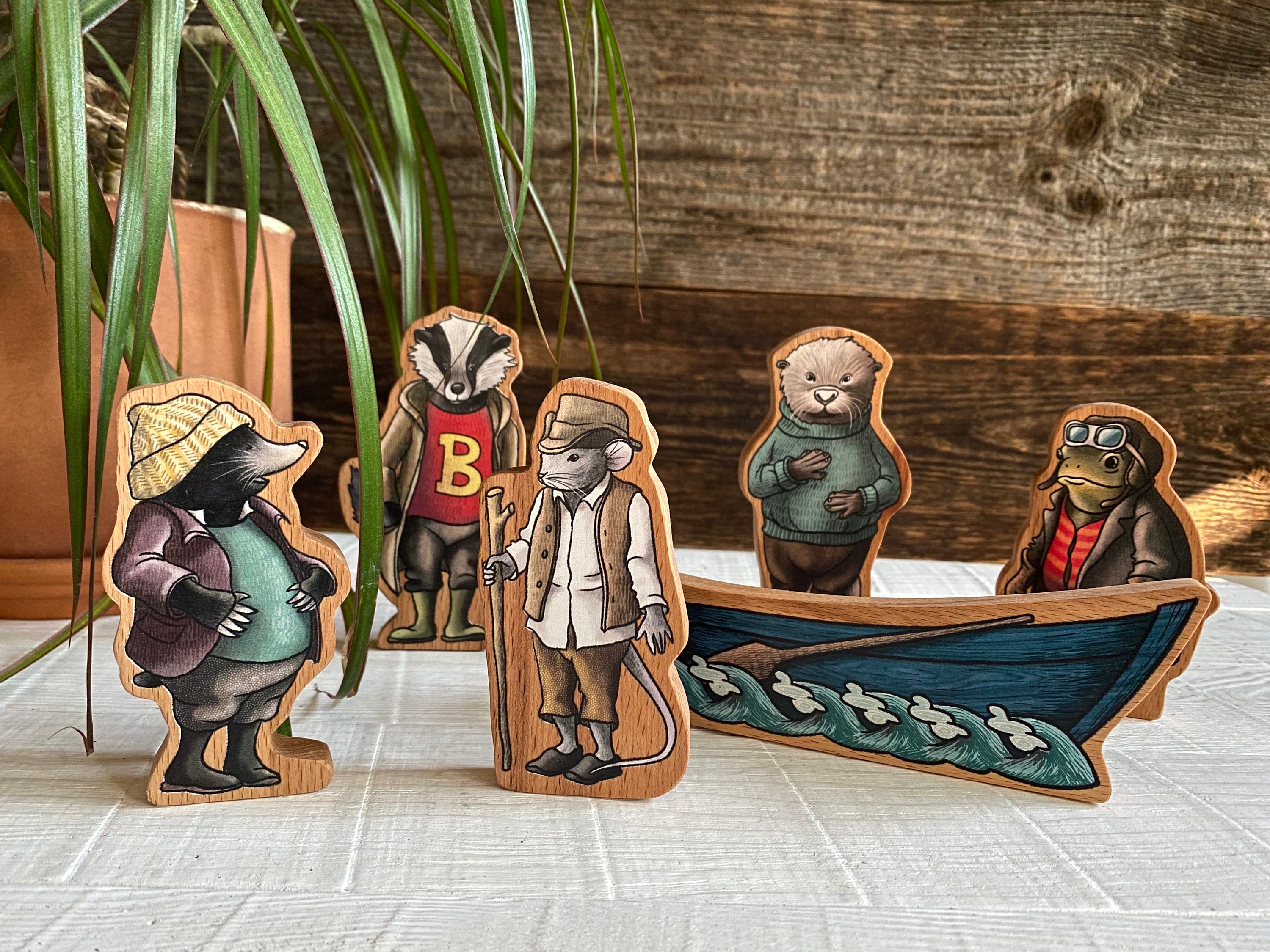 The Wind in the Willows figures / Set of toys / Collection | Etsy