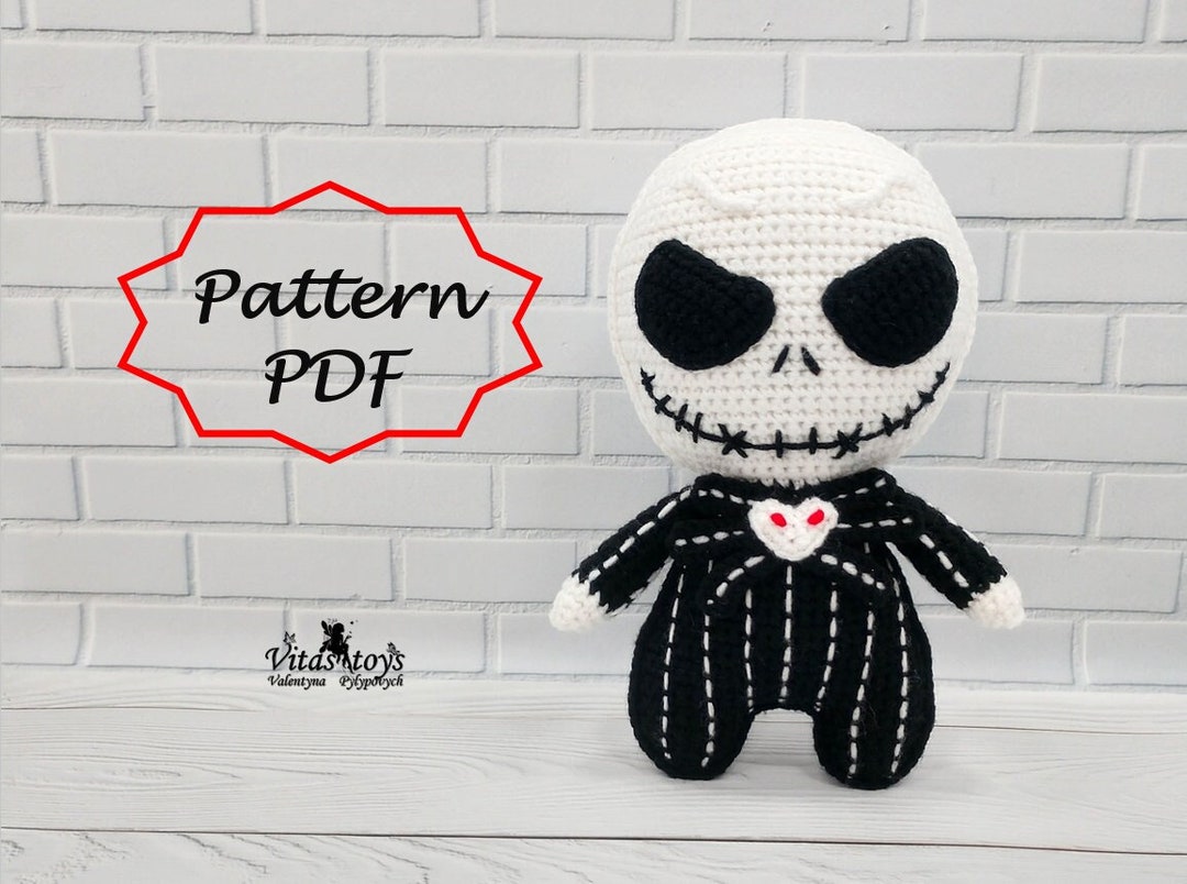 Amigurumi Monster Jack Skeleton Rag Doll Zombie Doll Pattern - Etsy