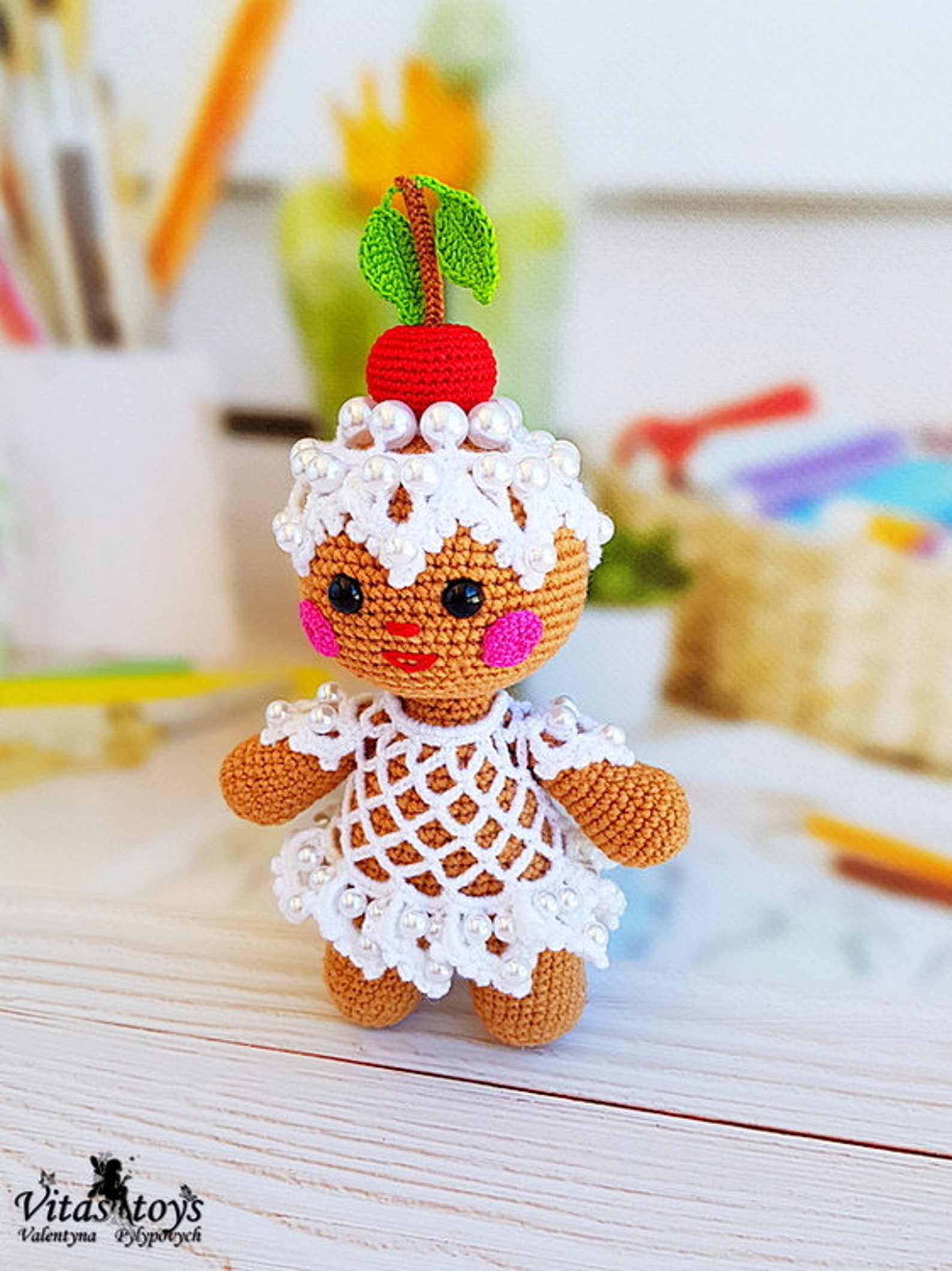 Gingerbread angel gingerbread doll gingerbread dress | Etsy