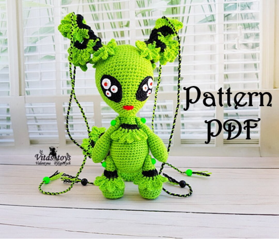 Alien Crochet Pattern, Fantasy Crochet Pdf, Alien Amigurumi Pray for ...