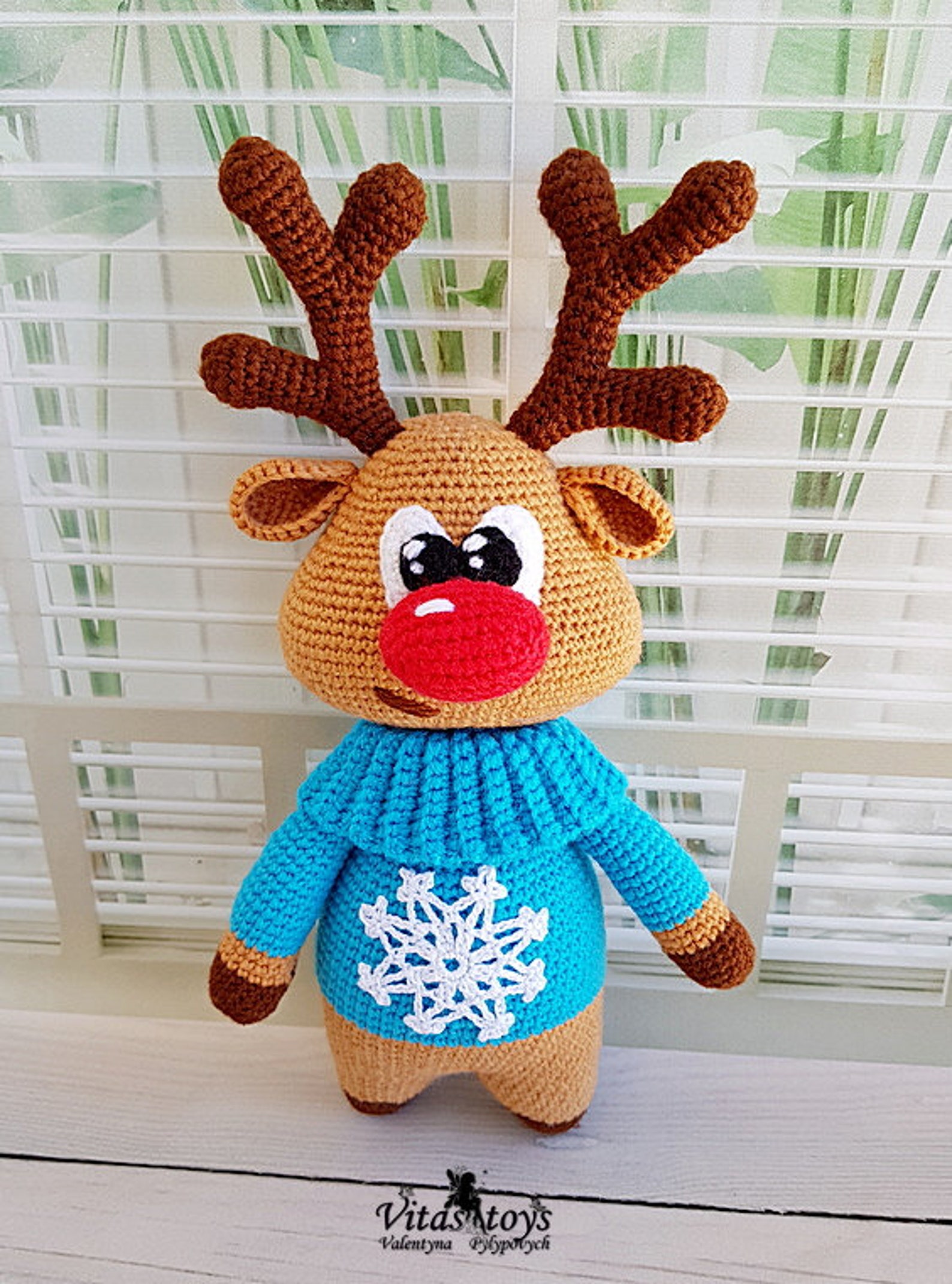 Crochet Deer Pdf Knitted Deer Pattern Reindeer Crochet Pdf | Etsy