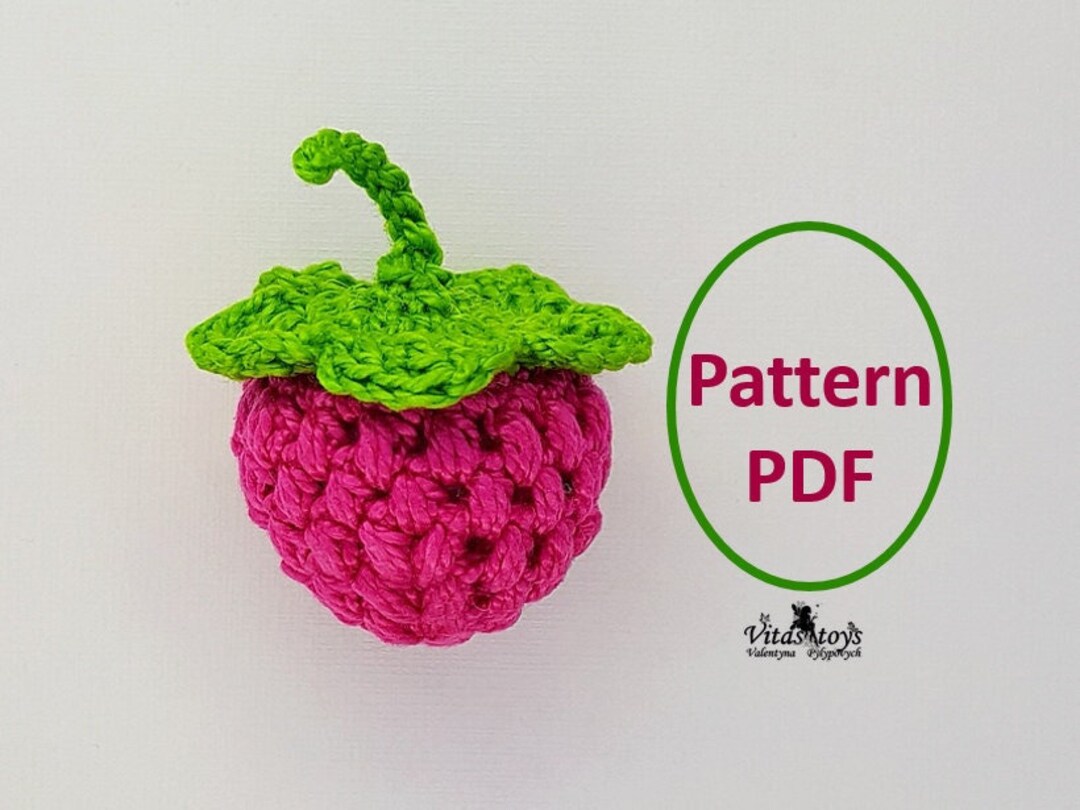 Crochet Raspberry Amigurumi Fruits Toy - Etsy